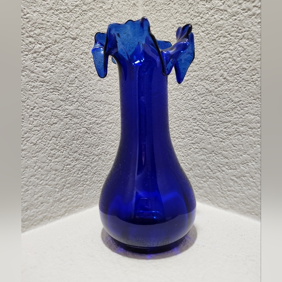 Art | Mcm Midcentury Modern Blue Swung Vase | Poshmark